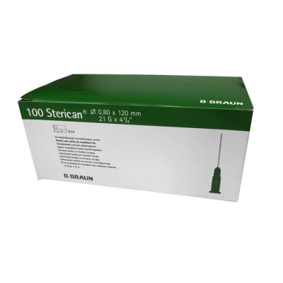 STERICAN 21G X 4 3/4 (0,80X120) T. NEURAL 100 Uds.